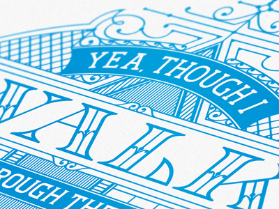 Canvas Art: Psalm 23 poster, by Mike Harpin. Light. – www.posterama.co